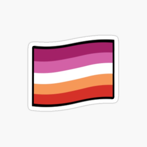 Lesbian Pride Flag Sticker For Sale By Lucindas Art07 Redbubble
