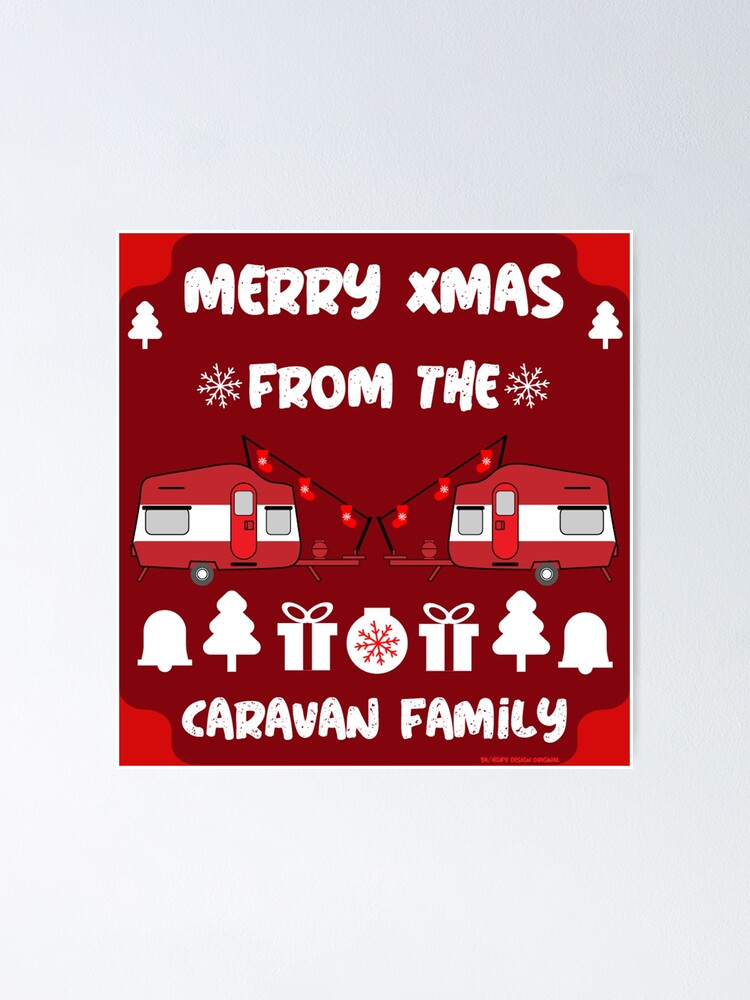 "Happy Caravaner Christmas | Caravanning Xmas | Caravan Christmas Gifts ...