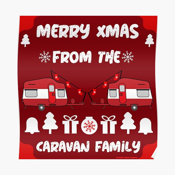 "Happy Caravaner Christmas | Caravanning Xmas | Caravan Christmas Gifts ...
