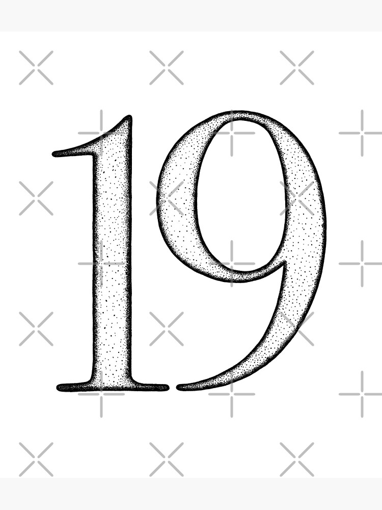 "Dotart/Dotwork illustration of Number 19" Poster for Sale by ...
