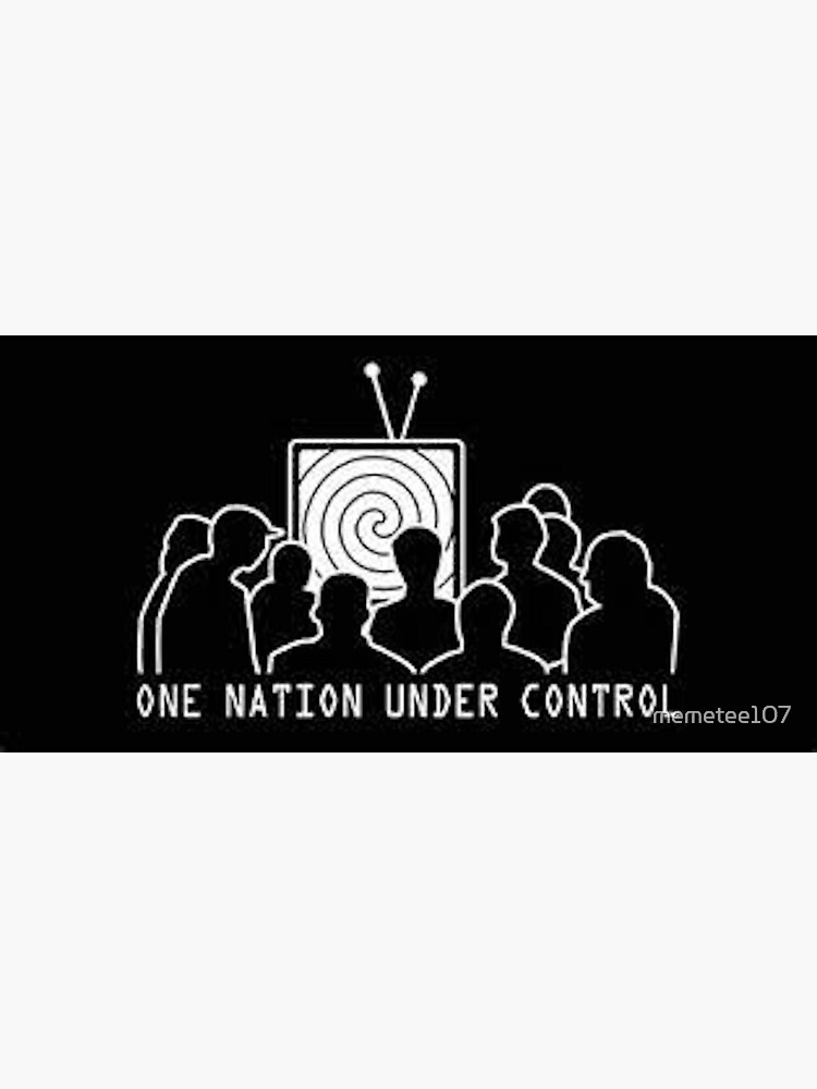"ONE NATION UNDER CONTROL" Sticker for Sale by memetee107 | Redbubble