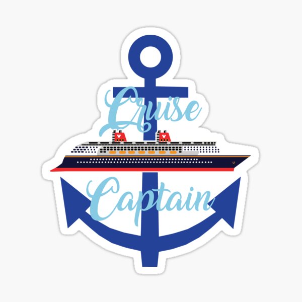 "Magical Cruise Captain" Sticker for Sale by Lunamis | Redbubble