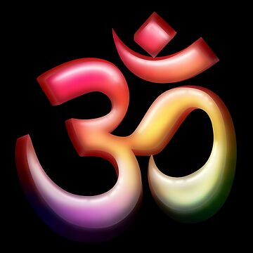 "Om symbol 3D colorful" Sticker by Milamara | Redbubble