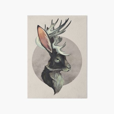 "Jackalope" Art Board Print for Sale by Kanizo | Redbubble