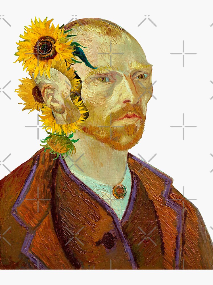 "Van Gogh - The ear " Sticker for Sale by ArtOfSilentium | Redbubble