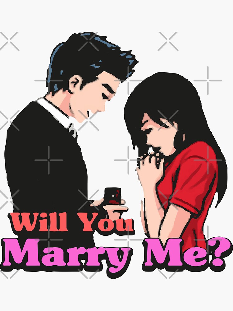 "Will You Marry Me Emoji" Sticker for Sale by SAFREN | Redbubble