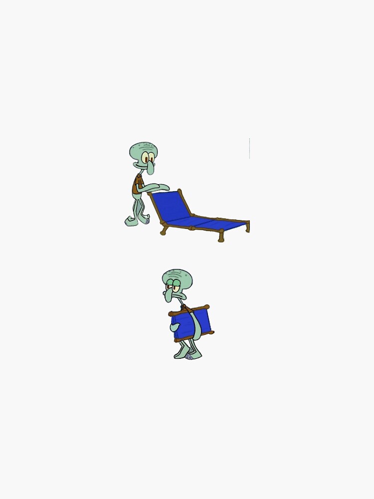 "Squidward Chair Meme Pack" Sticker for Sale by SVarts | Redbubble