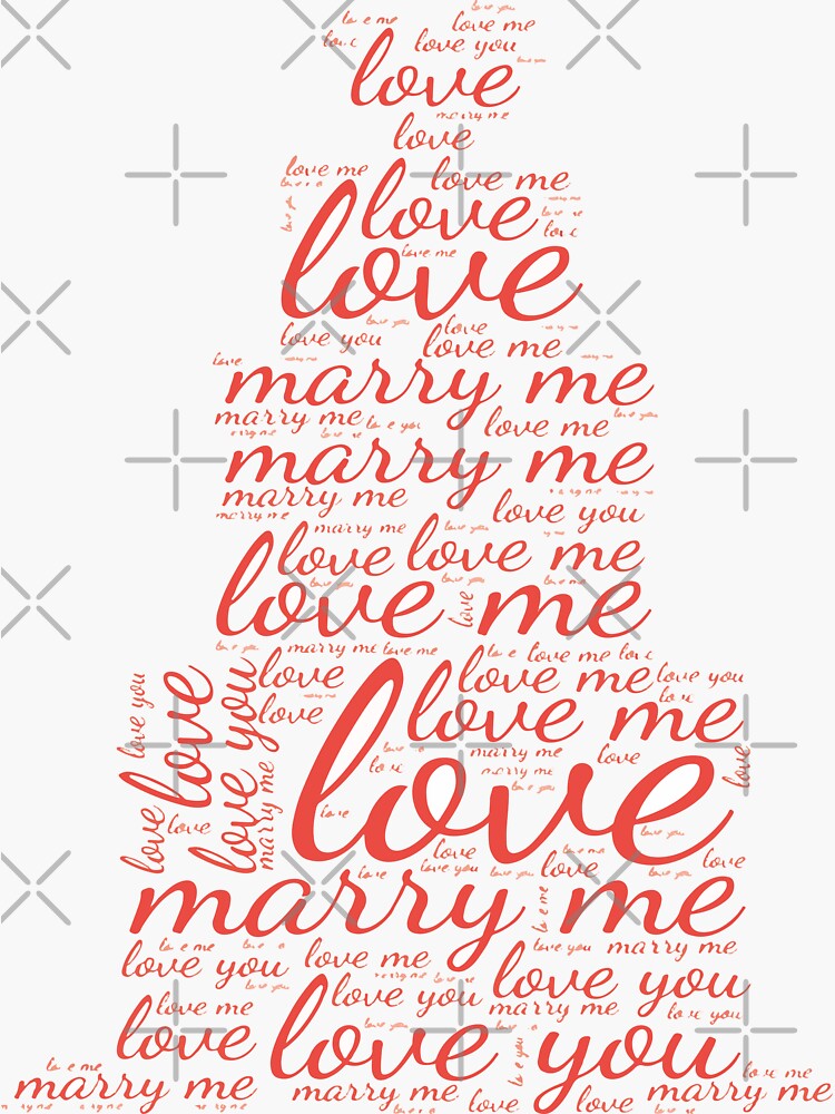 "Will You Marry Me Emoji" Sticker for Sale by SAFREN | Redbubble