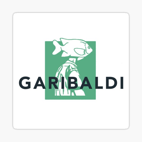 "Garibaldi Logo in Green & Navy" Sticker for Sale by GaribaldiBand ...