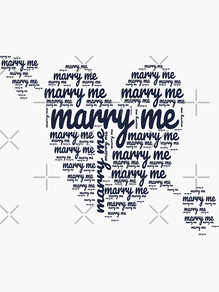 "Will You Marry Me Emoji" Sticker for Sale by SAFREN | Redbubble