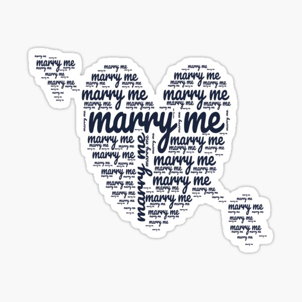 "Will You Marry Me Emoji" Sticker for Sale by SAFREN | Redbubble