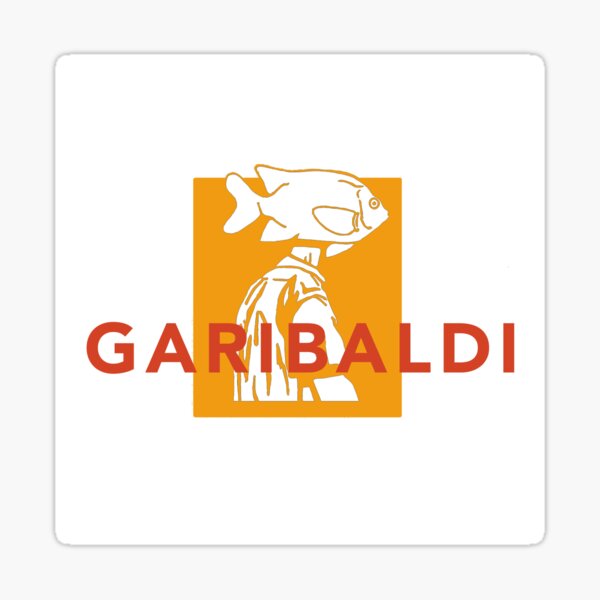 "Garibaldi Logo in Gold & Orange" Sticker for Sale by GaribaldiBand ...