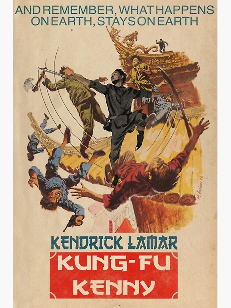 "Kendrick Lamar Kung Fu Kenny" Sticker for Sale by ClothingFL5 | Redbubble