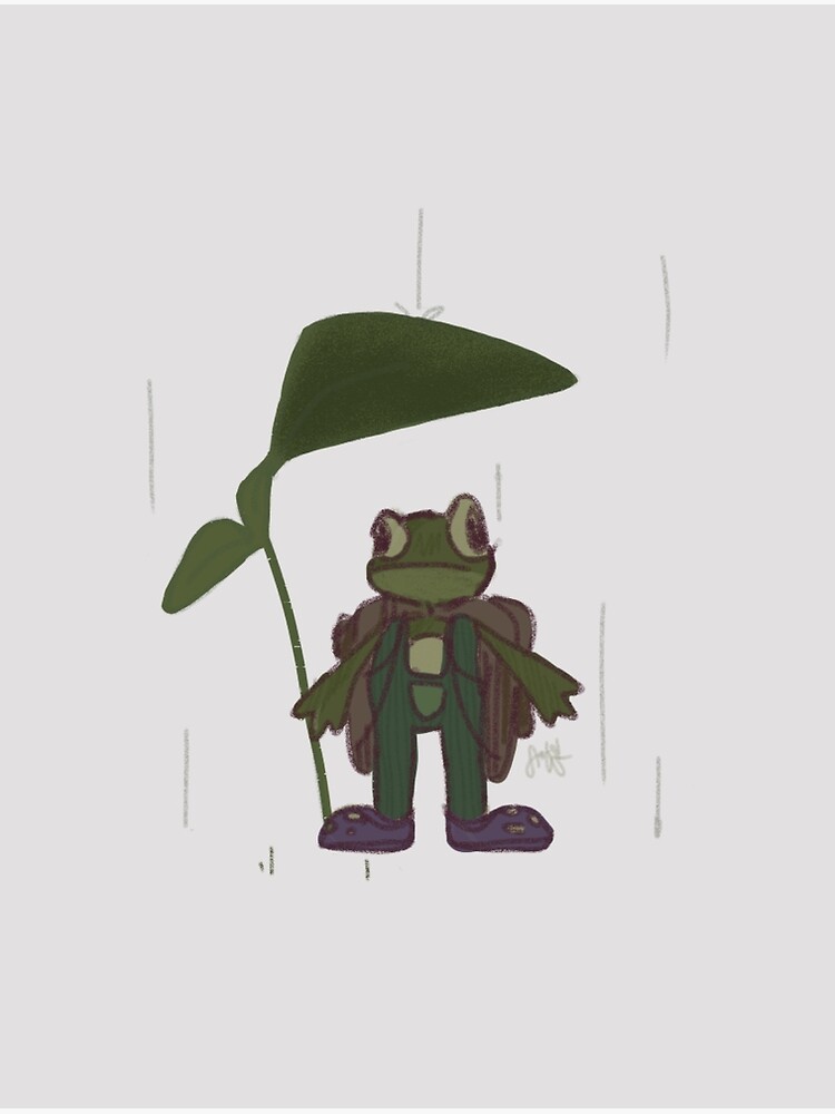 "Frog in the Rain" Poster for Sale by bigpeeep | Redbubble
