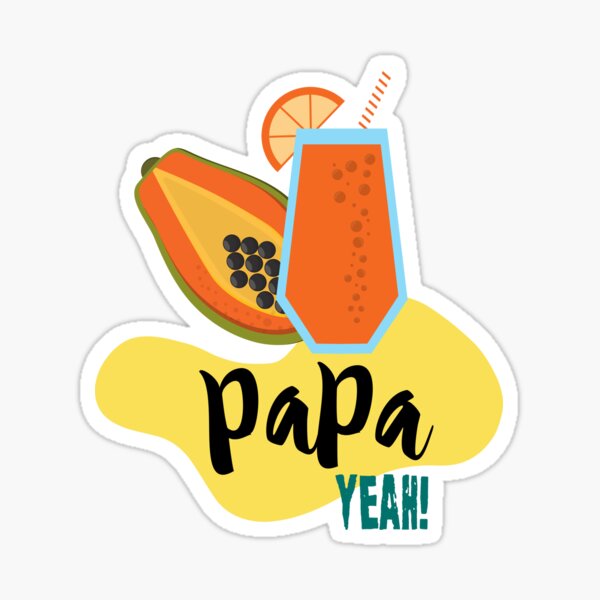 "PAPA yeah- Funny Food Pun- Chef Humor Meme" Sticker for Sale by ...
