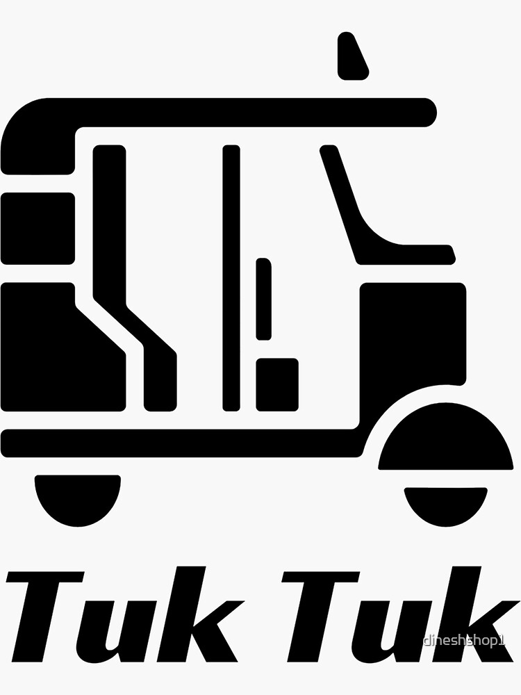 "Tuk Tuk , Tree wheel Design" Sticker for Sale by dineshshop1 | Redbubble
