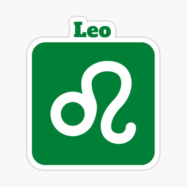 Leo Green Sticker For Sale By Yayztie Mclovin Redbubble