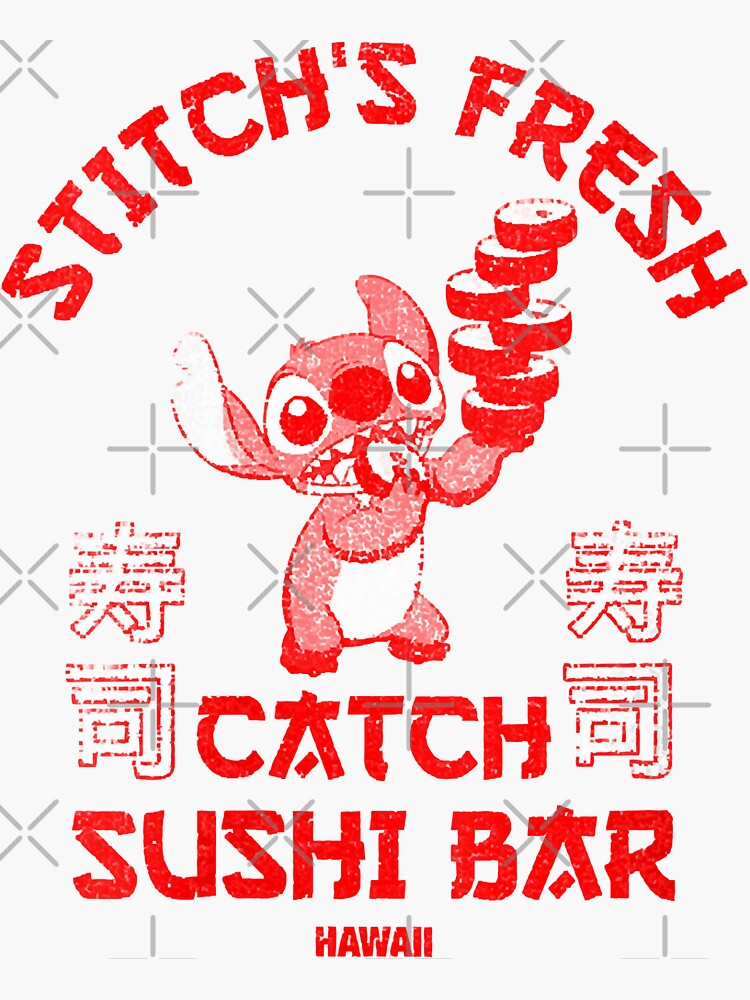 "Active Fictional Character Living Extraterrestrial Stitch Catch Sushi ...