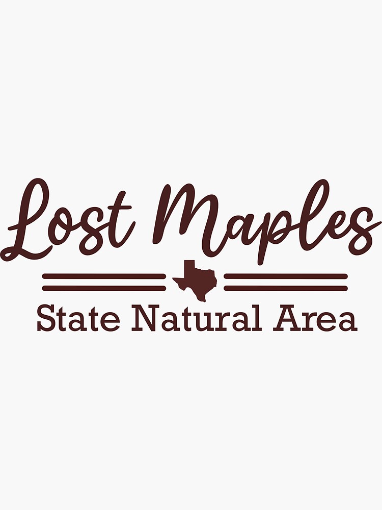 "Lost Maples State Natural Area (Customize Color)" Sticker for Sale by ...