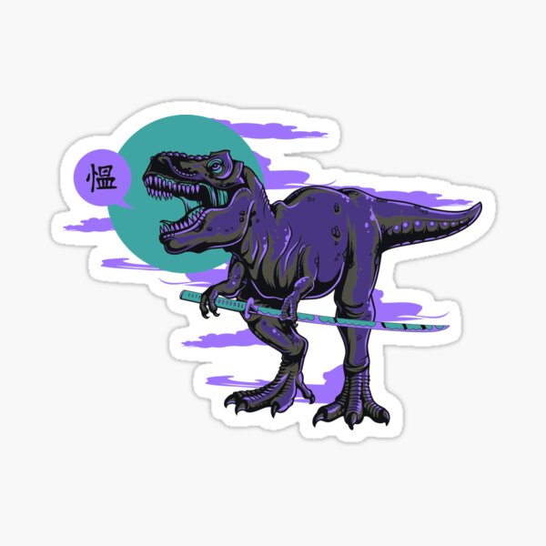 "T-Rex Samurai" Sticker for Sale by Aleksander37 | Redbubble