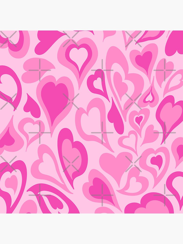 "Preppy, Aesthetic, Hearts, Pink, Preppy Aesthetic" Pin for Sale by ...