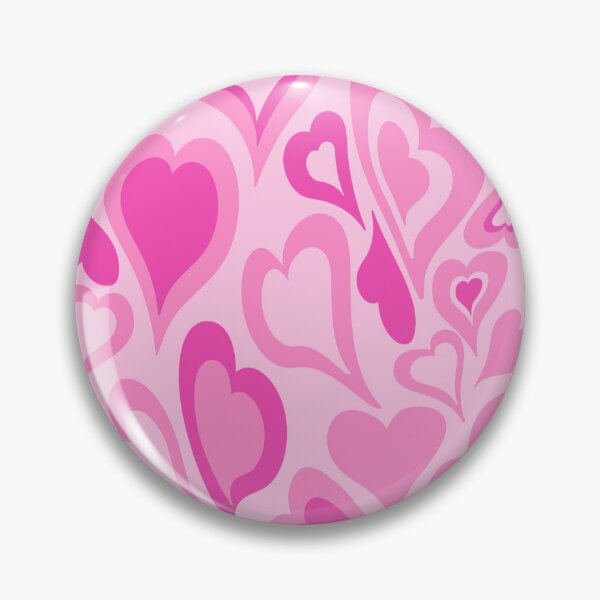 "Preppy, Aesthetic, Hearts, Pink, Preppy Aesthetic" Pin for Sale by ...