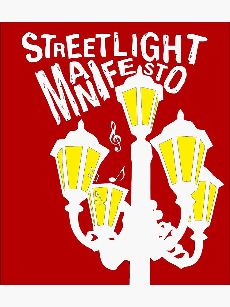 "STREETLIGHT MANIFESTO" Sticker for Sale by karstenroth | Redbubble