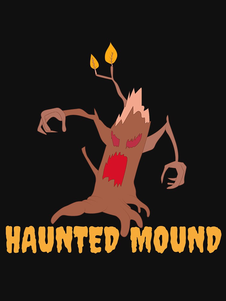 "haunted mound ghost tree scary face" T-shirt for Sale by UnaWiegand ...