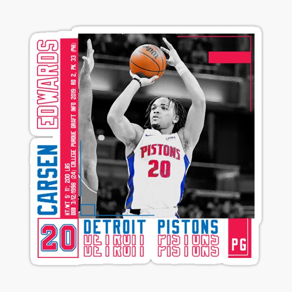 "Carsen Edwards Basketball Edit Poster Pistons " Sticker for Sale by ...