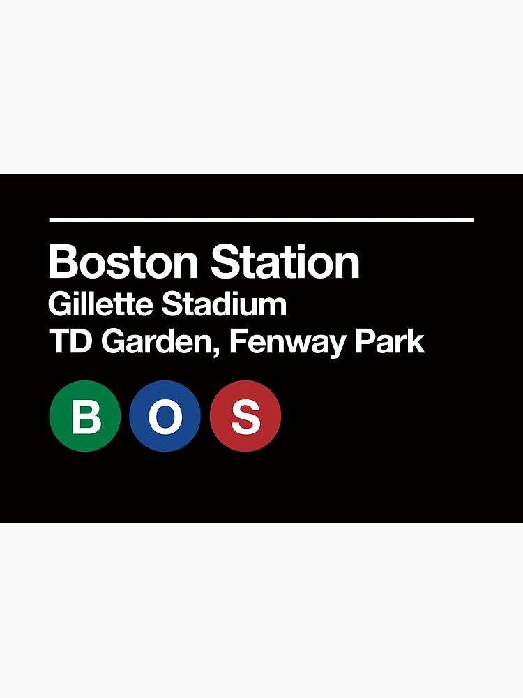 "Boston Pro Sports Venue Subway Sign" Poster for Sale by phoneticwear ...