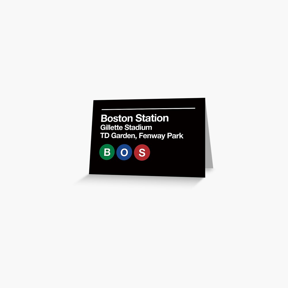 "Boston Pro Sports Venue Subway Sign" Art Board Print for Sale by ...