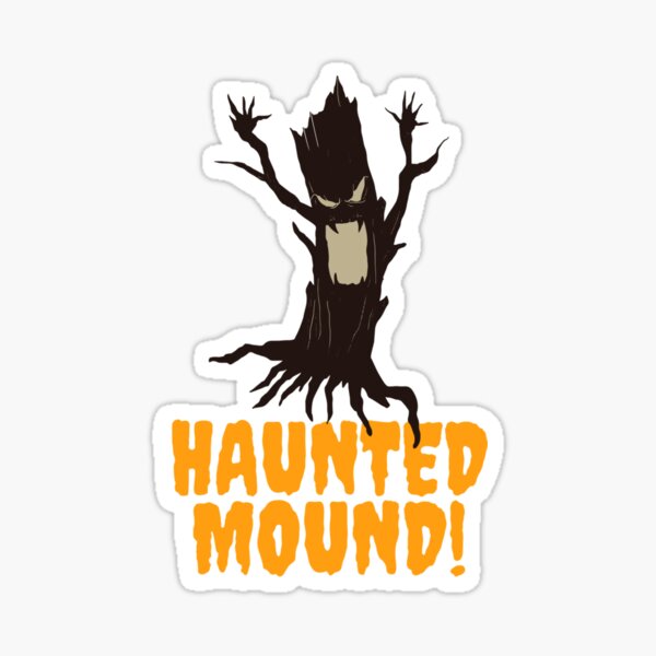 "haunted mound ghost tree" Sticker for Sale by UnaWiegand | Redbubble