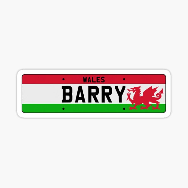 "Barry License Plate " Sticker for Sale by GinaGutie66392 | Redbubble