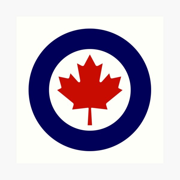 "Roundel of the Royal Canadian Air Force" Art Print for Sale by ...
