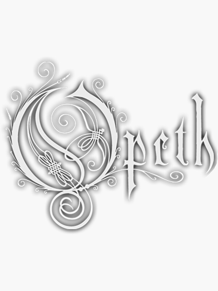 "best opeths band logo" Sticker for Sale by BillieSchubert | Redbubble