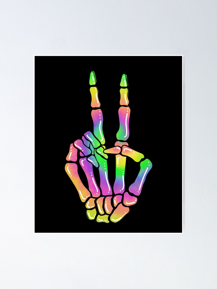 "Skeleton Peace Sign - Skeleton Hand - Peace - Funny Skeleton - Peace ...