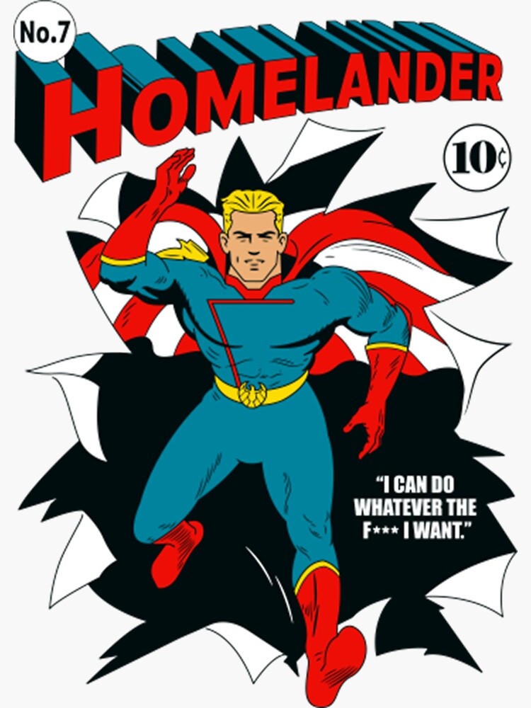 "Homelander" Sticker for Sale by GJCornelius | Redbubble