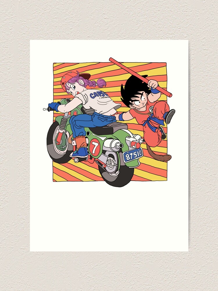 "Goku and Bulma - Dragon Ball Sticker" Art Print for Sale by CleveBruen ...