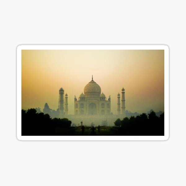 "Art of Taj Mahal" Sticker for Sale by UmarZahid | Redbubble