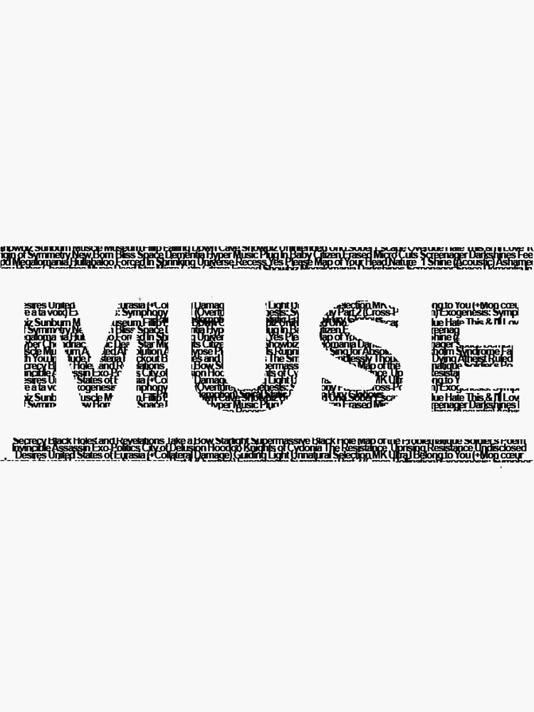 "essential muses logo" Sticker for Sale by bensonbentleys | Redbubble