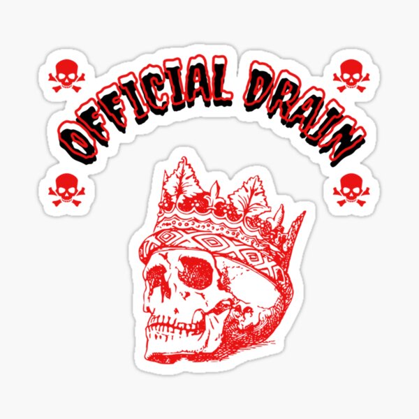 "Official Drain " Sticker for Sale by NicholasShirley | Redbubble