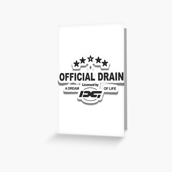 "OFFICIAL DRAIN Logo " Greeting Card for Sale by NicholasShirley ...