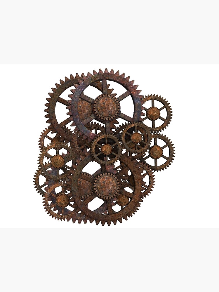 "Rusty Steampunk Metal Gears" Poster by Bubble-Designs | Redbubble