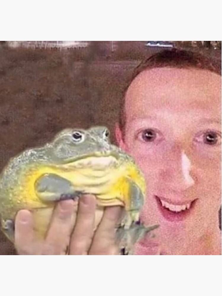 "Mark Zuckerberg pixie frog meme" Sticker for Sale by PoisonedFluff ...