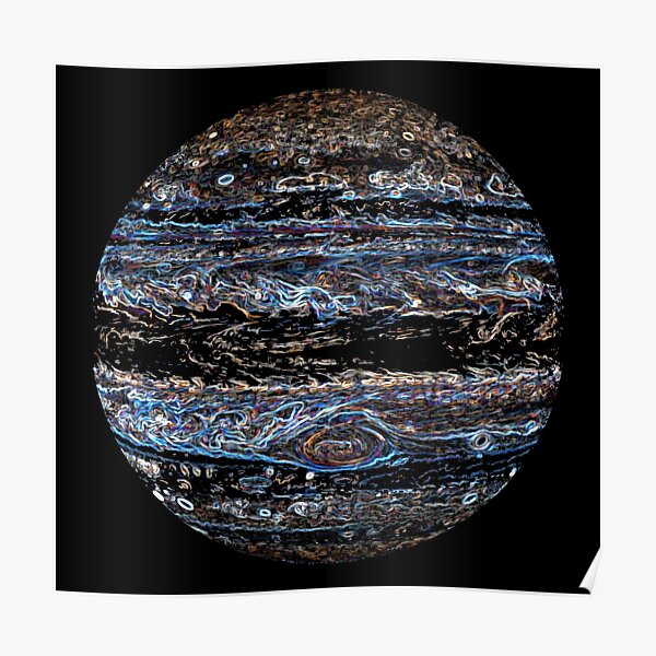 "Neon Jupiter" Poster by bobbooo | Redbubble