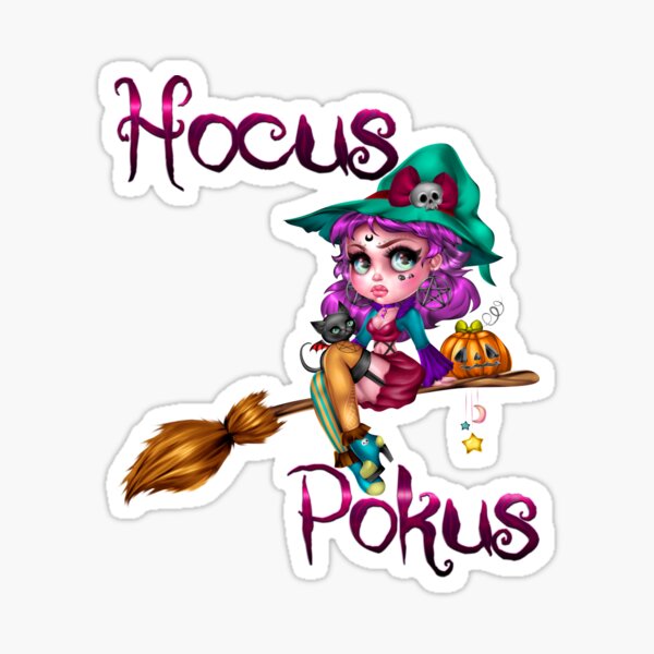 "Hocus pokus" Sticker for Sale by aither81 | Redbubble