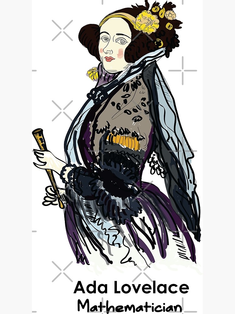 "Ada Lovelace Mathematician portrait artwork" Art Print for Sale by ...
