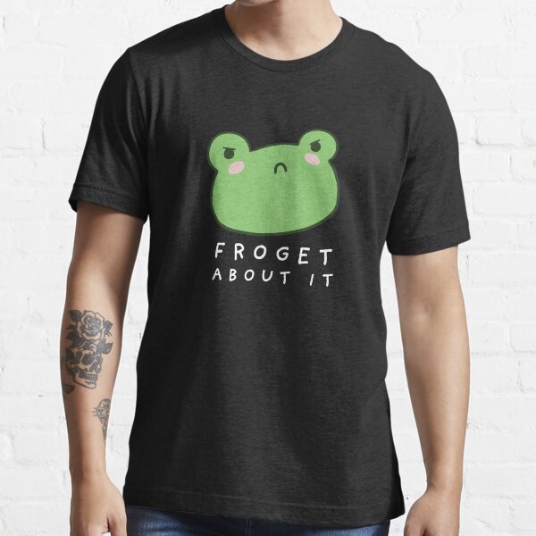 "Froget About It: Cute Grumpy Frog with a Funny Frogge Pun, Kawaii ...