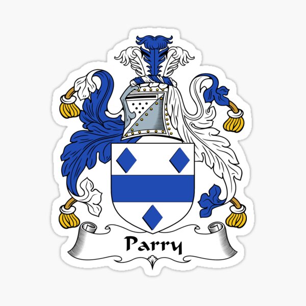 "Parry (Wales)" Sticker for Sale by HaroldHeraldry | Redbubble