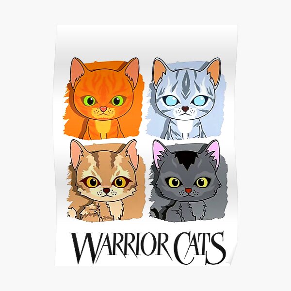 "WARRIOR CATS FOUR CATS" Poster for Sale by Nguyen823 | Redbubble